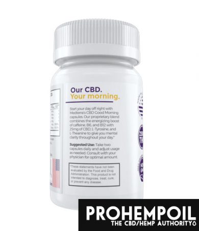 25mg Medterra Good Morning Gel Caps Review (60 count)